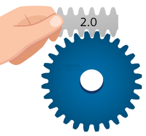 หาระยะติดตั้งที่เหมาะสมของ เฟืองตรงกับเฟืองสะพานทำอย่างไร - MISUMI ...